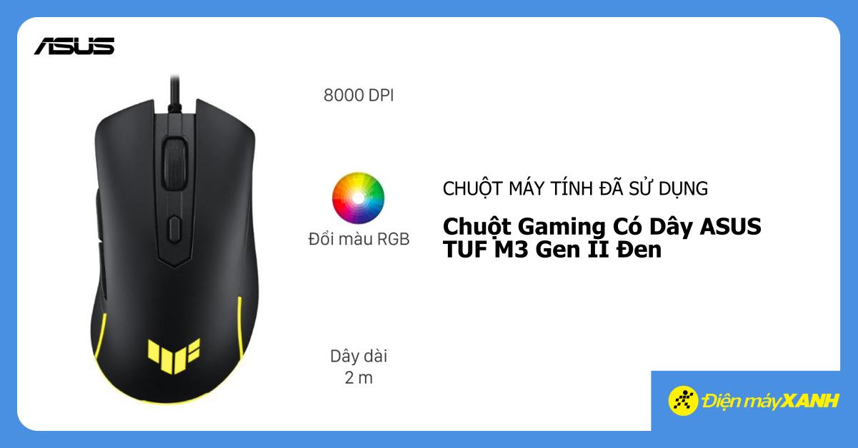 Mua Chuột Gaming Có Dây ASUS TUF M3 Gen II Đen cũ, hàng trưng bày, rẻ ...